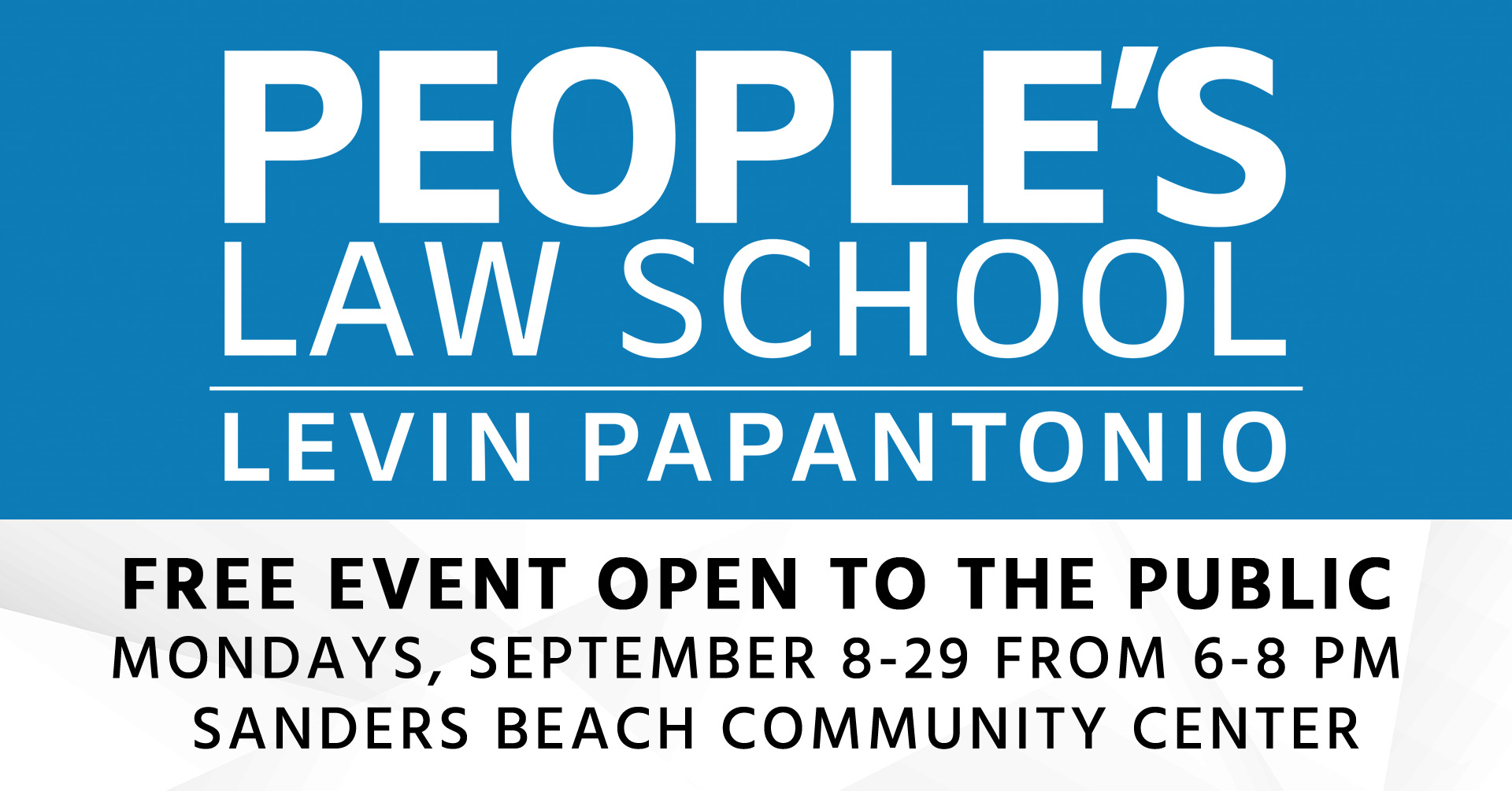 People's Law School 2025 - Levin Law
